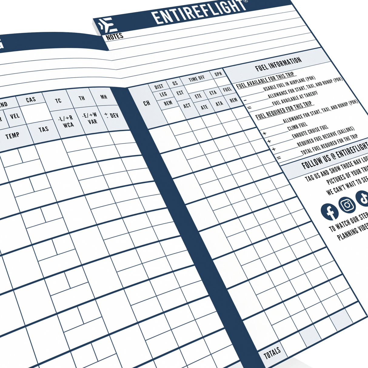 EntireFlight VFR Cross Country Planning Notepad – Essential Pilot ...