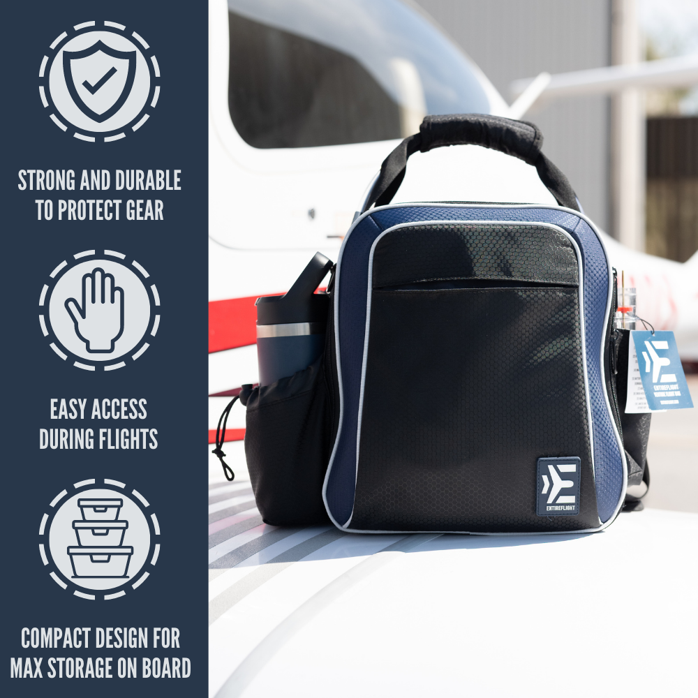 EntireFlight Pilot Bag - The Venture Flight Bag For Pilots - Blue ...