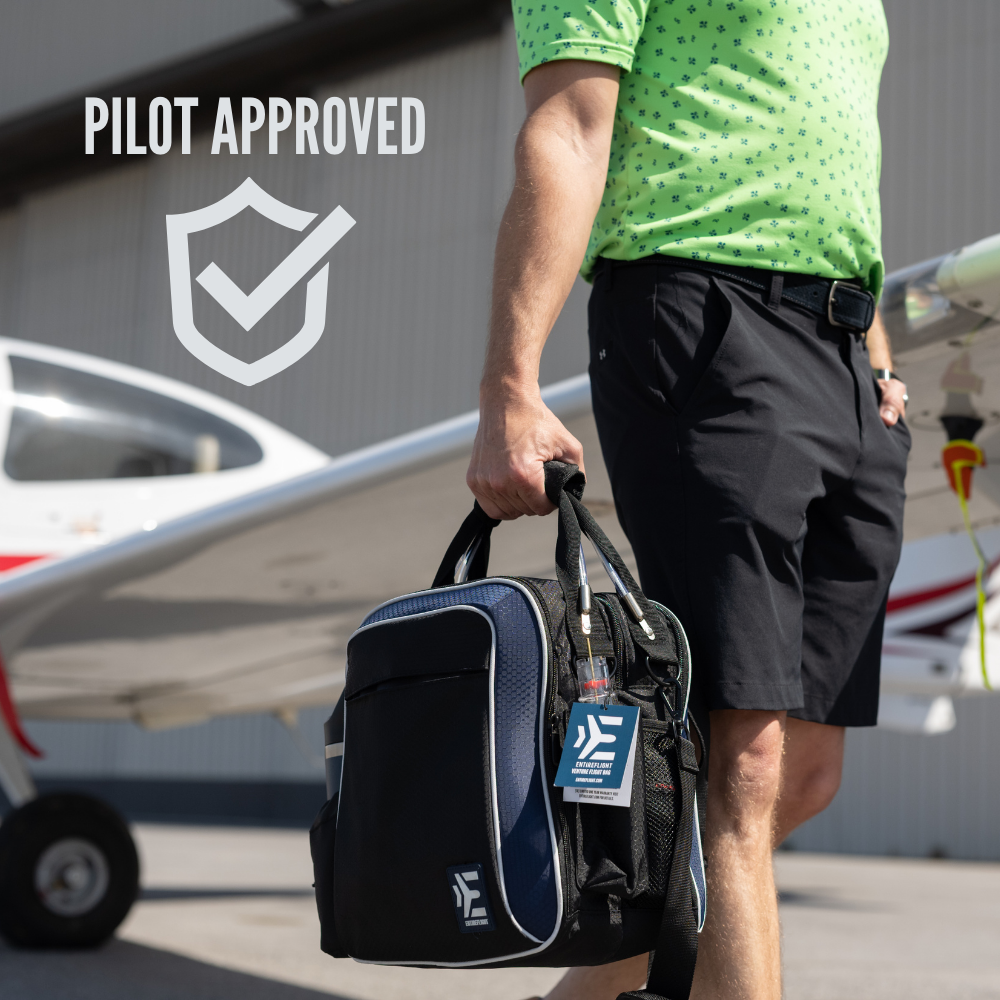 EntireFlight Pilot Bag - The Venture Flight Bag For Pilots - Blue ...