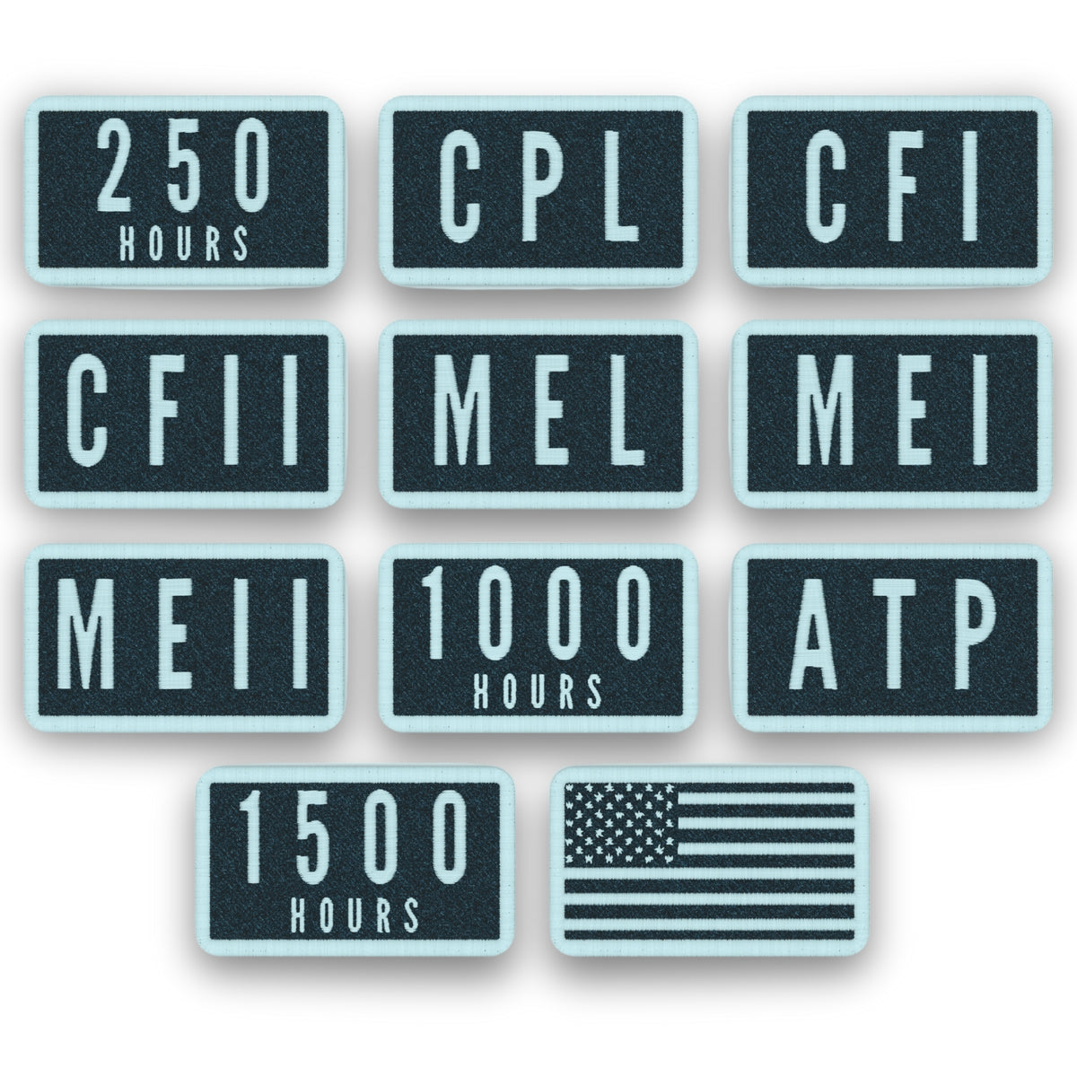 Commercial Pilot Milestone Patch Set, Hook & Loop Patches – EntireFlight